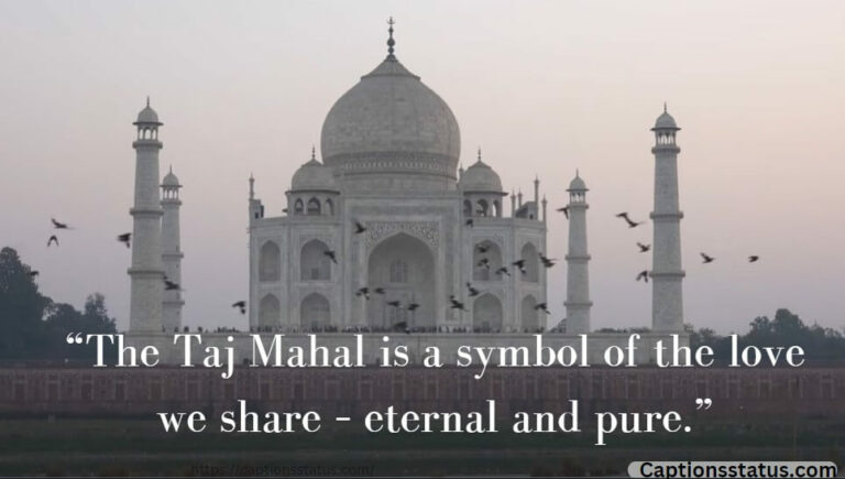 Taj Mahal Captions and Quotes for Instagram - CaptionsStatus