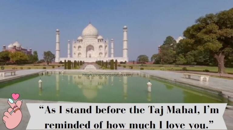 Taj Mahal Captions and Quotes for Instagram - CaptionsStatus