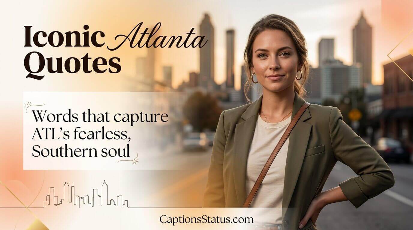 Best Atlanta Quotes and Captions for Instagram 2026 - CaptionsStatus